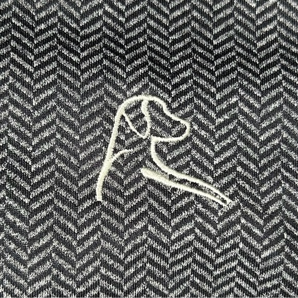 Rhoback | Shirts | Rhoback Mens Black Herringbone Golf Performance Polo ...